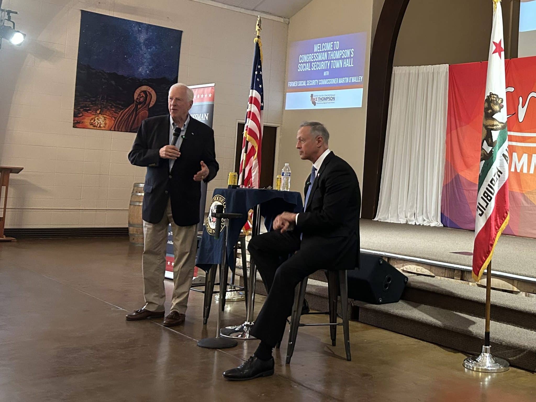 Thompson, O’Malley warn of threats to Social Security at Napa town hall ...